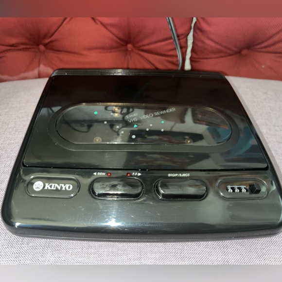 kinyo | Other | Kinyo Video Vhs Cassette 2 Way Tape Rewinder Forward Reverse 4402 Black Works ...
